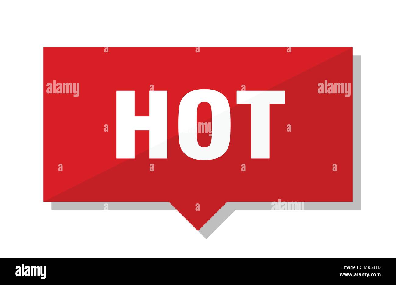 hot red square price tag Stock Vector Image & Art - Alamy