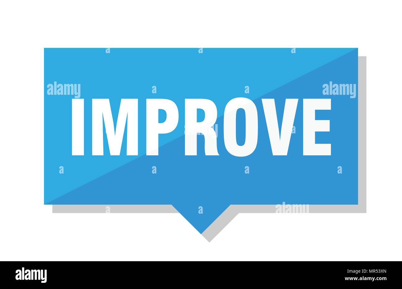 improve blue square price tag Stock Vector Image & Art - Alamy