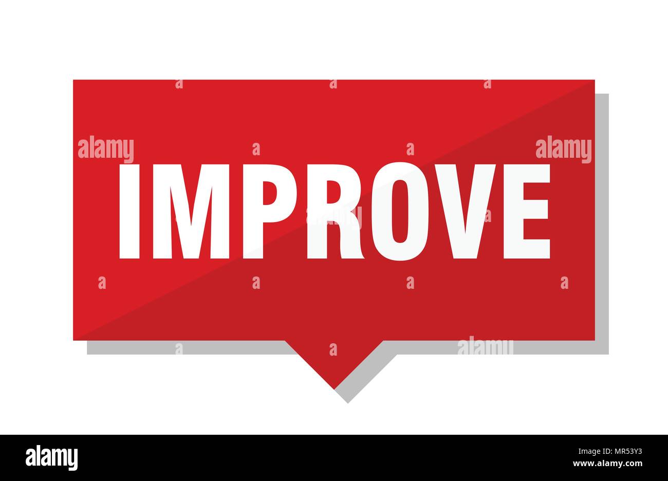 improve red square price tag Stock Vector Image & Art - Alamy