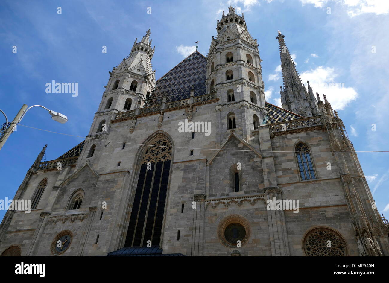 Photograph of the exterior of St. Stephen's Cathedral, (Stephansdom ...