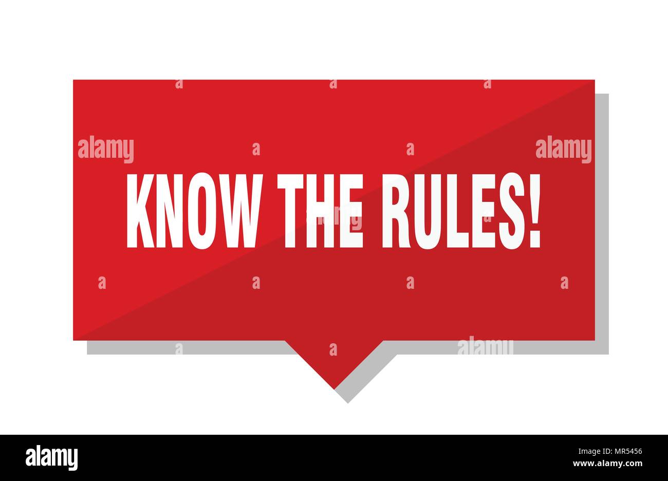 Know the rules Stock Vector Images - Alamy
