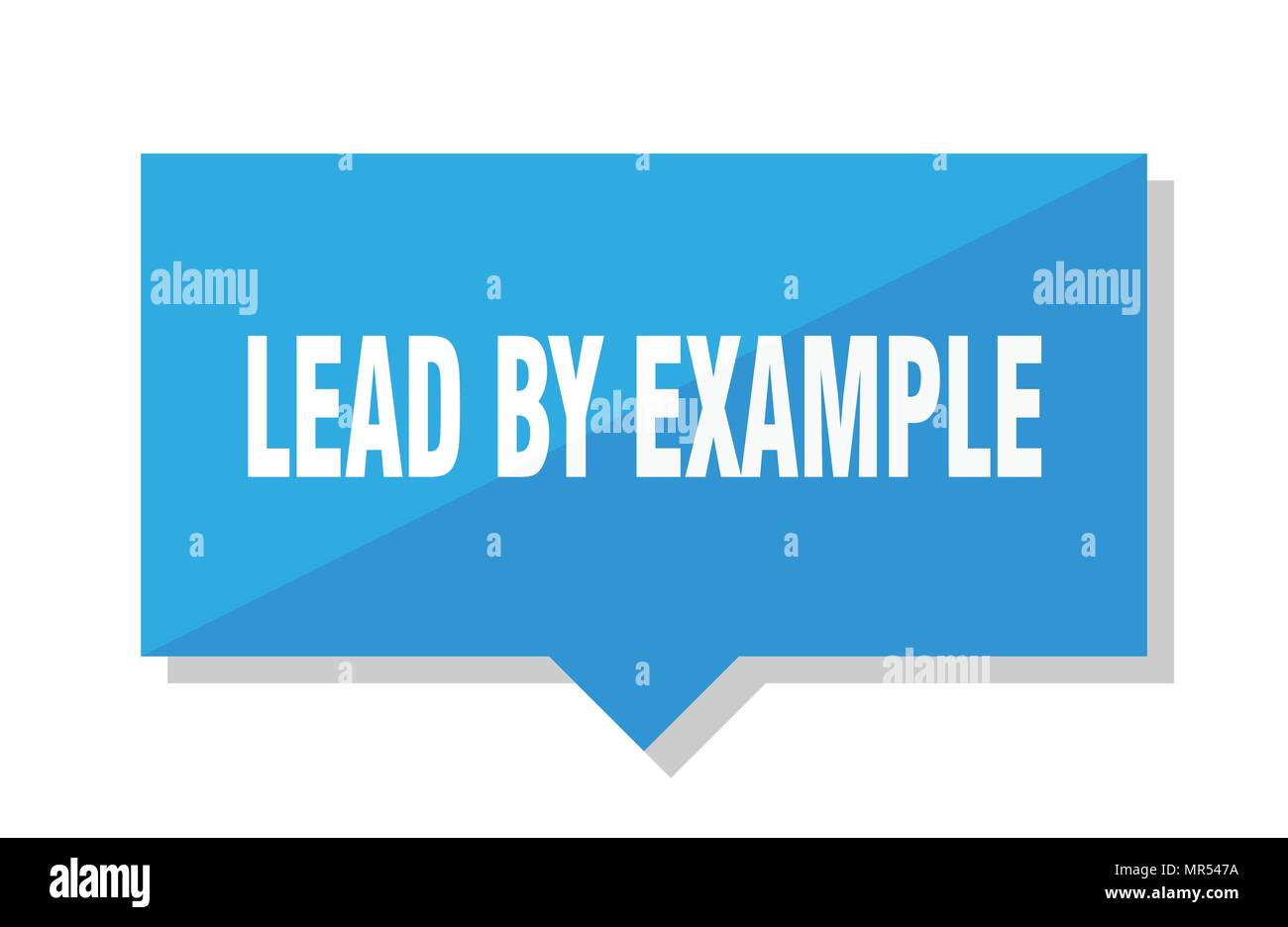 lead by example blue square price tag Stock Vector Image & Art - Alamy