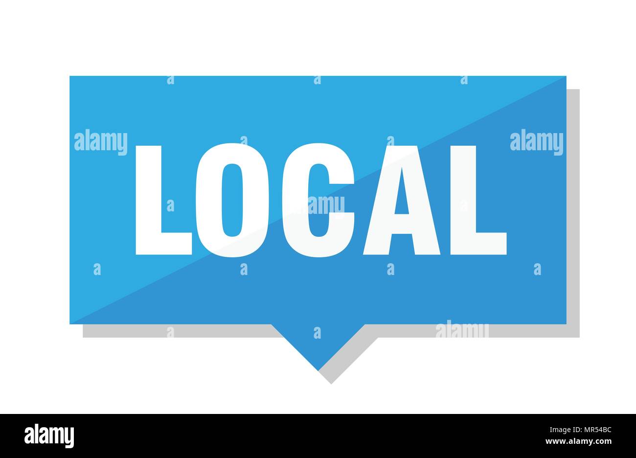 local blue square price tag Stock Vector Image & Art - Alamy