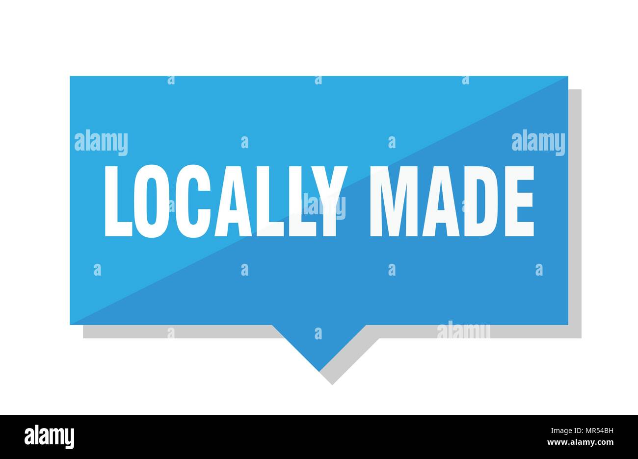 locally made blue square price tag Stock Vector Image & Art - Alamy