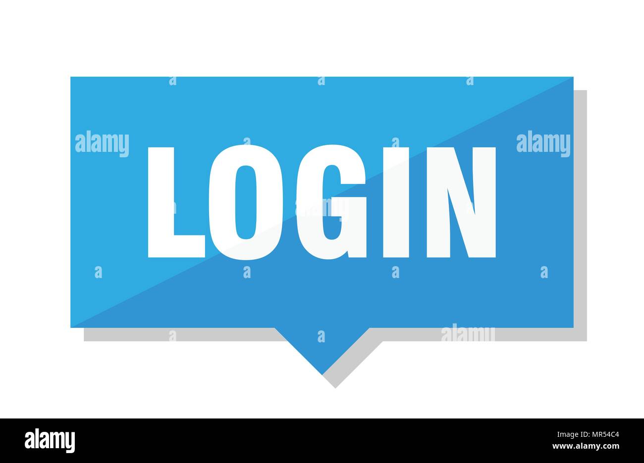 login blue square price tag Stock Vector Image & Art - Alamy