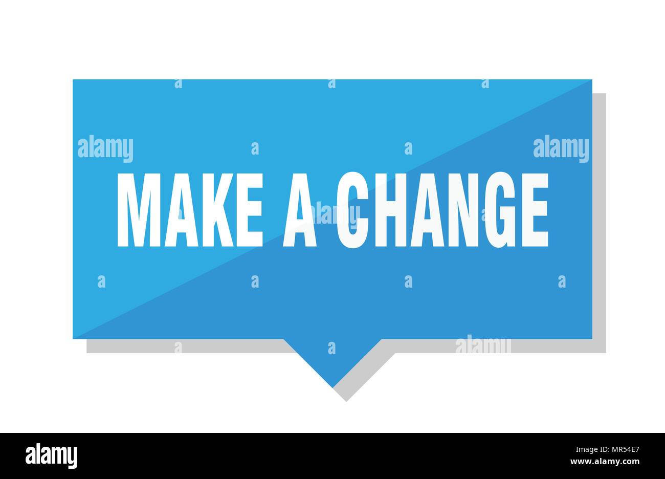 make a change blue square price tag Stock Vector Image & Art - Alamy