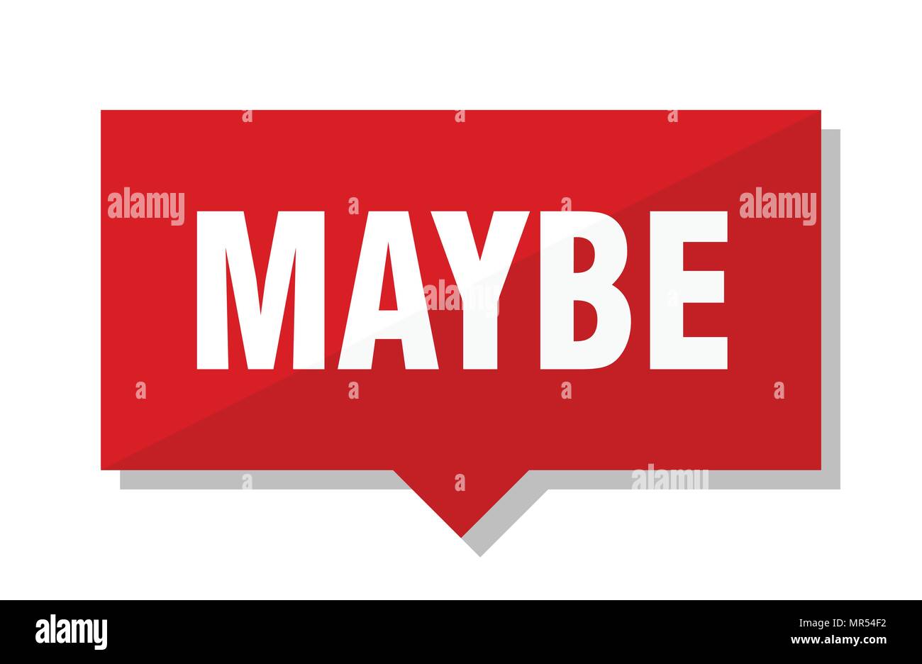 maybe red square price tag Stock Vector Image & Art - Alamy