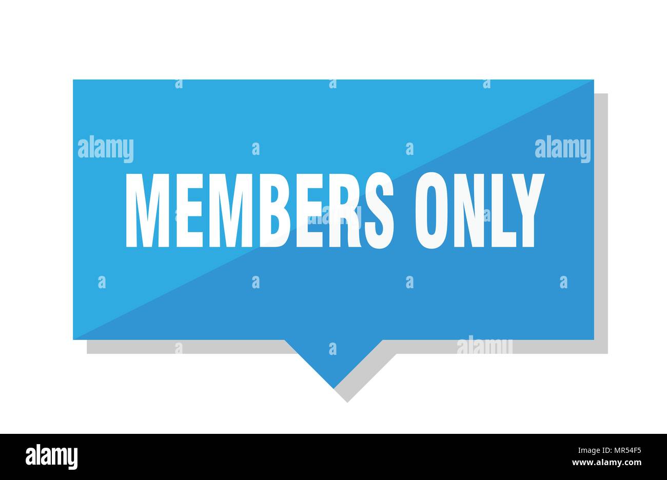 members only blue square price tag Stock Vector Image & Art - Alamy