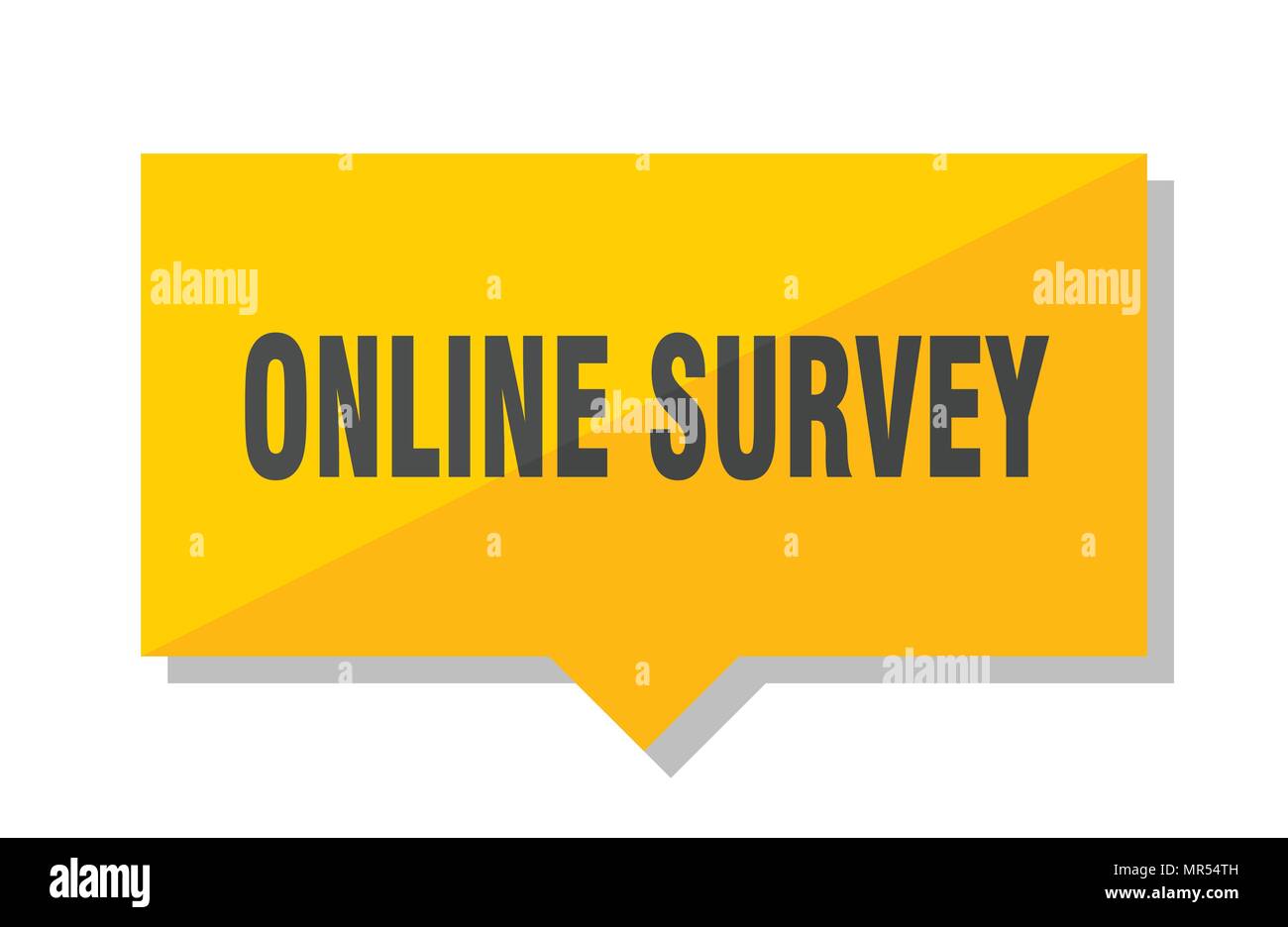 online survey yellow square price tag Stock Vector Image & Art - Alamy