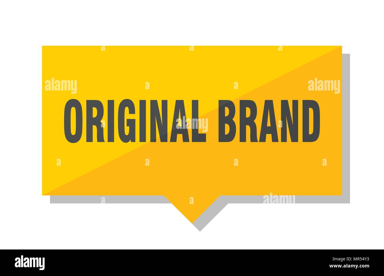 original brand yellow square price tag Stock Vector Image & Art - Alamy