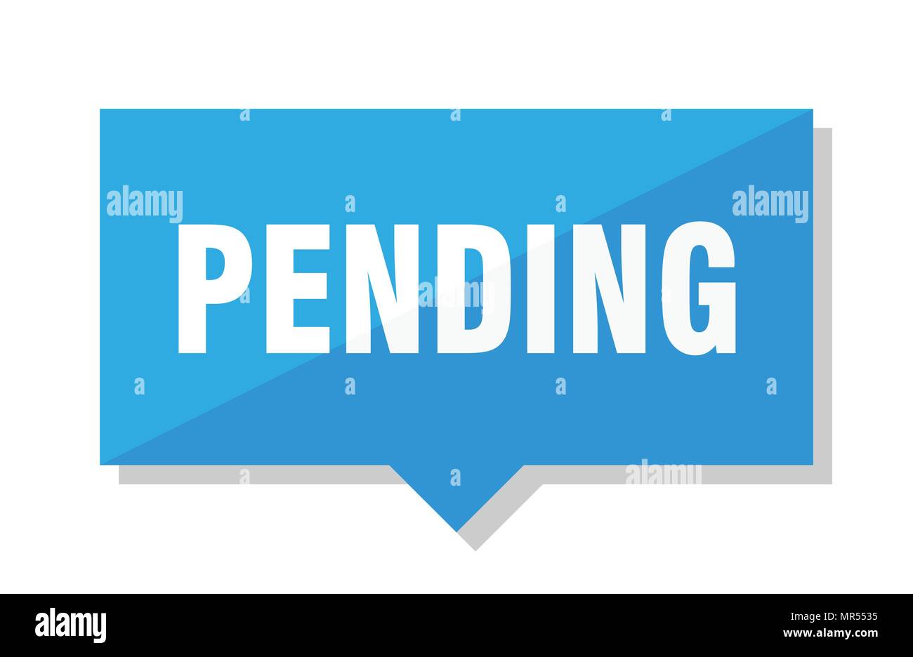 pending blue square price tag Stock Vector Image & Art - Alamy