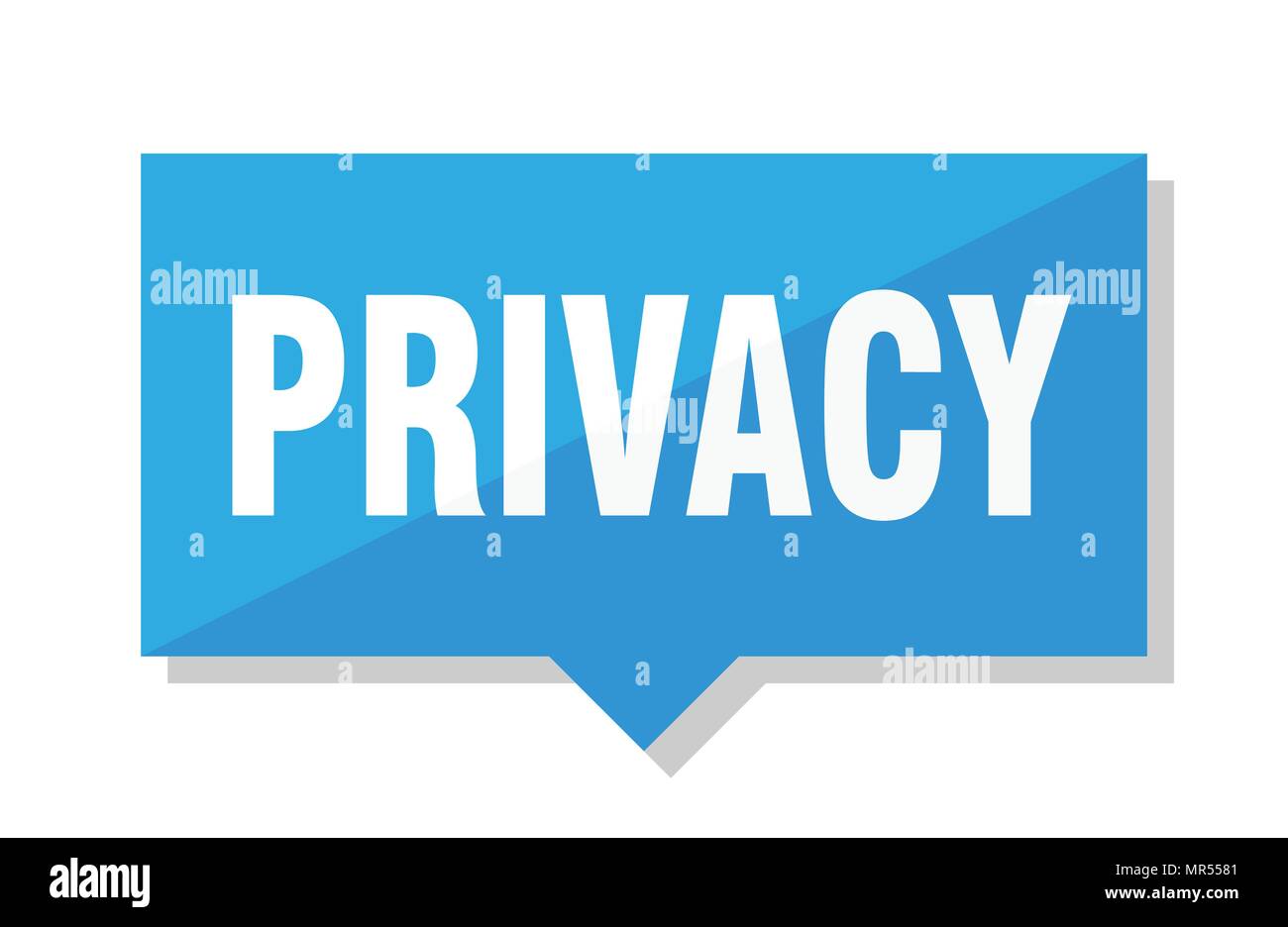 privacy blue square price tag Stock Vector Image & Art - Alamy
