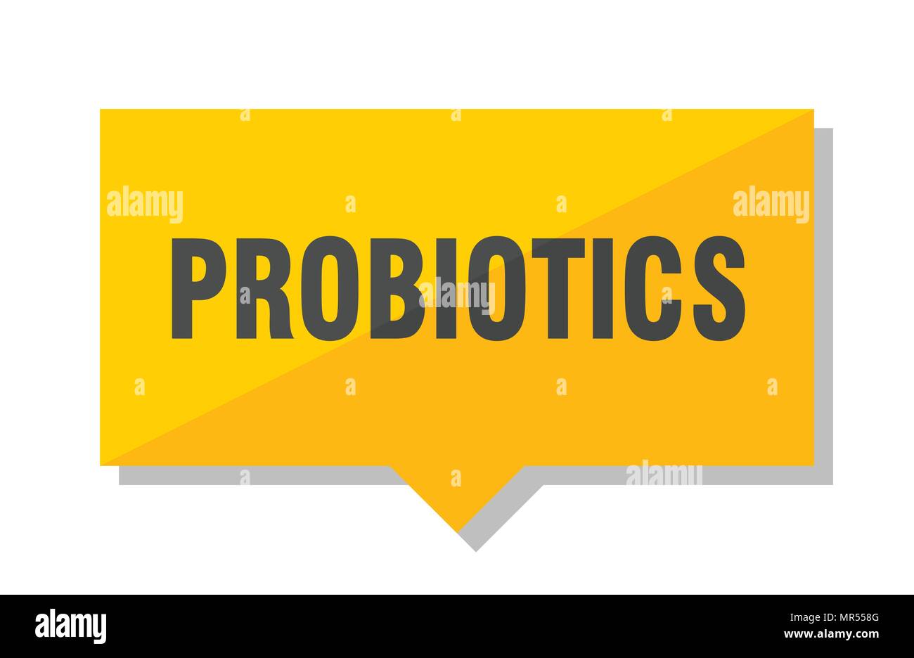 probiotics yellow square price tag Stock Vector Image & Art - Alamy