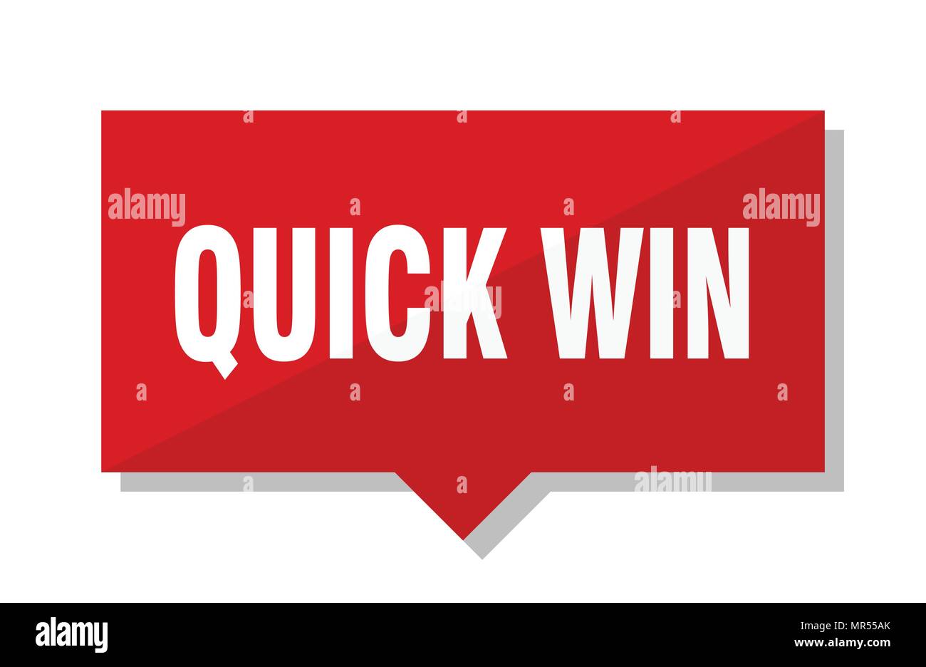 quick win red square price tag Stock Vector Image & Art - Alamy