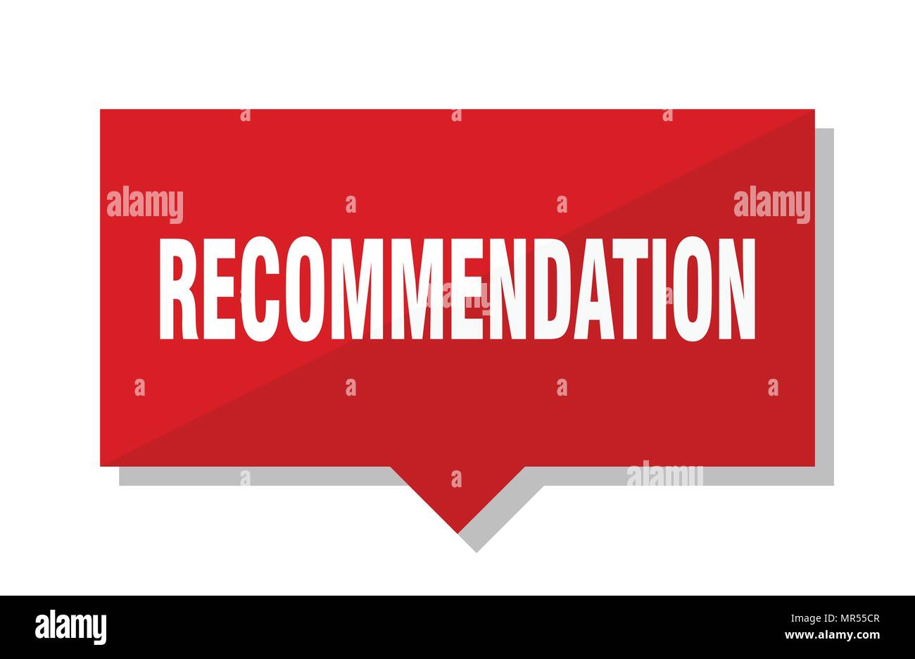 recommendation red square price tag Stock Vector Image & Art - Alamy