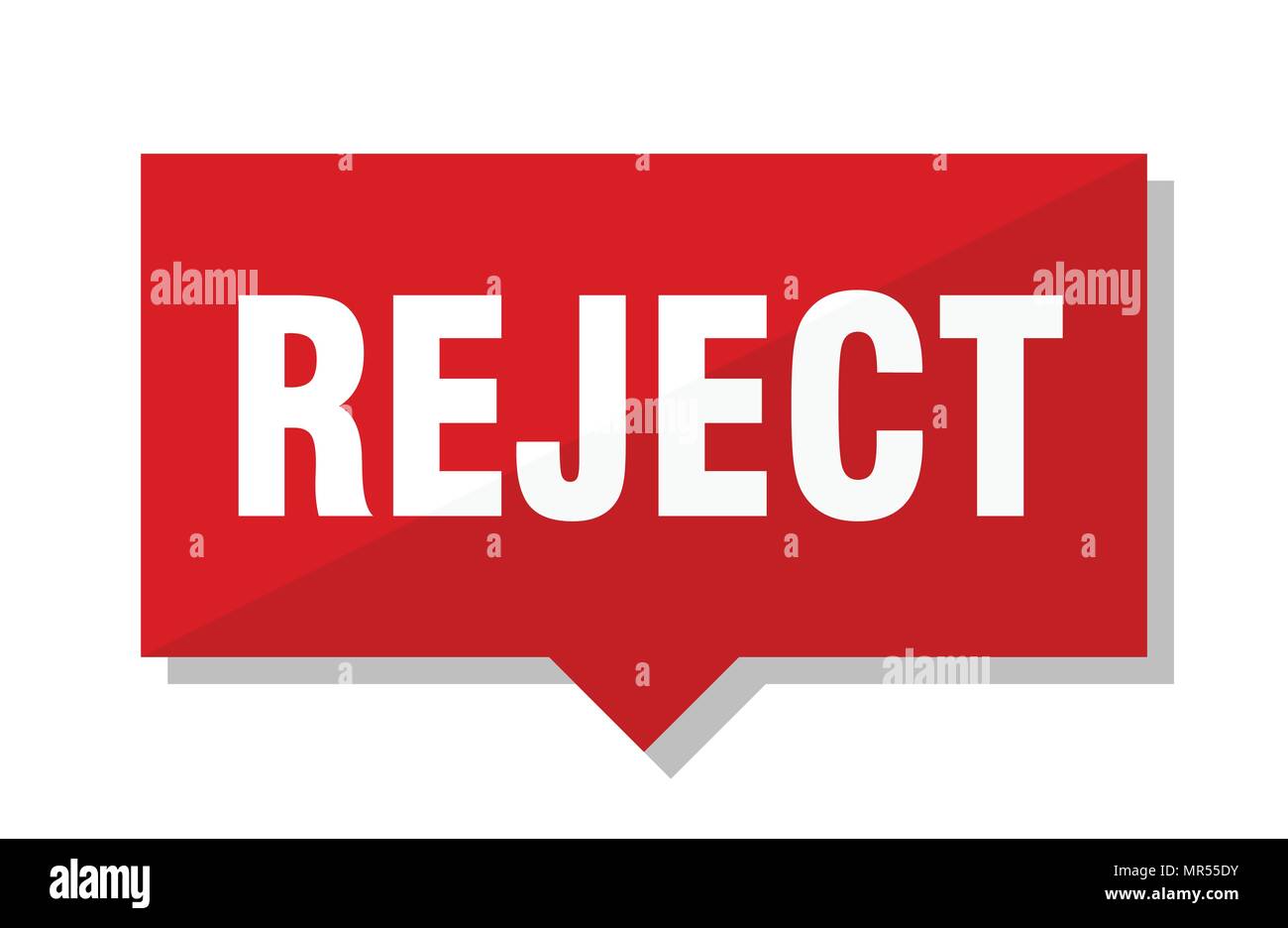 reject red square price tag Stock Vector Image & Art - Alamy