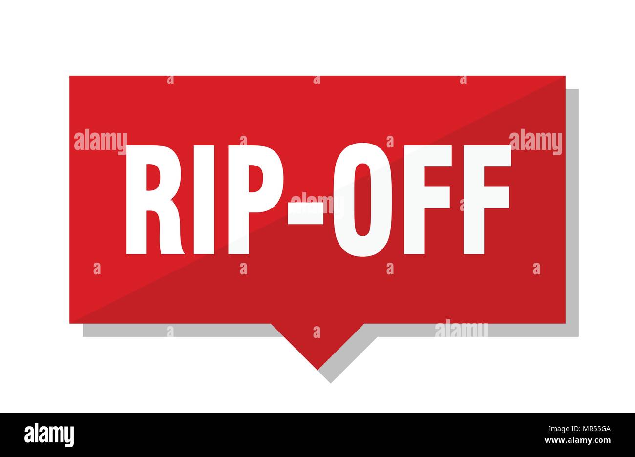 rip-off red square price tag Stock Vector Image & Art - Alamy