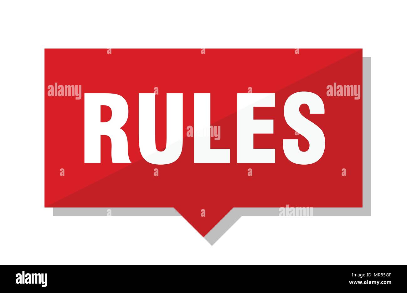 rules red square price tag Stock Vector Image & Art - Alamy