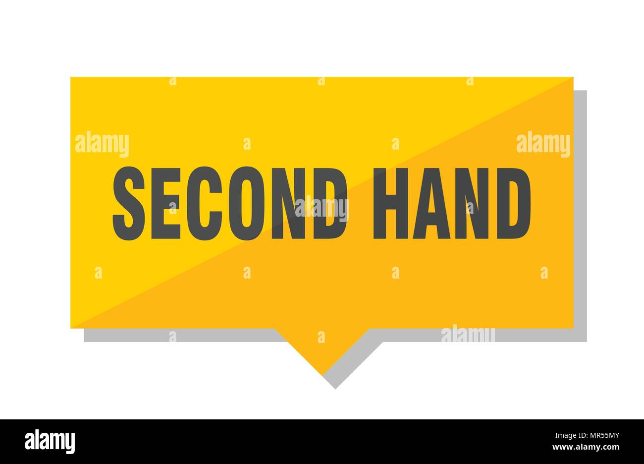 second hand yellow square price tag Stock Vector Image & Art - Alamy
