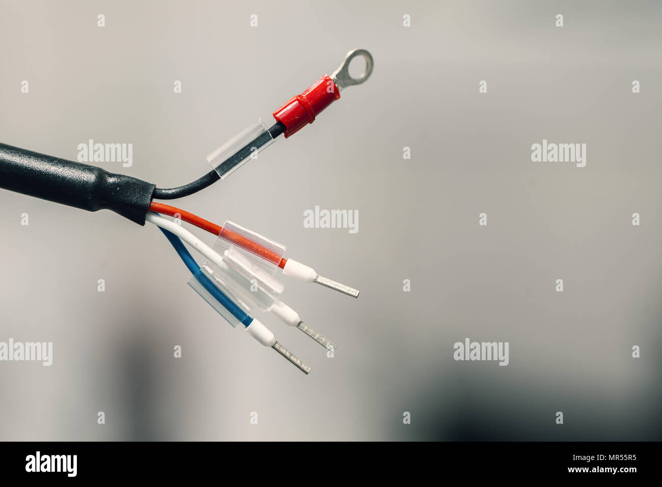 White wires different connectors hi-res stock photography and images ...