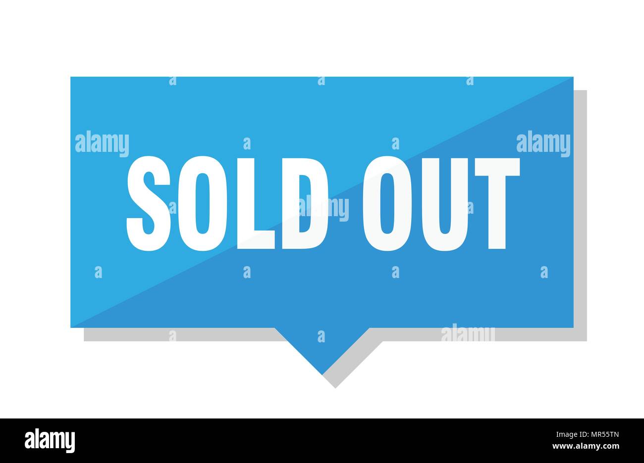 sold out blue square price tag Stock Vector Image & Art - Alamy