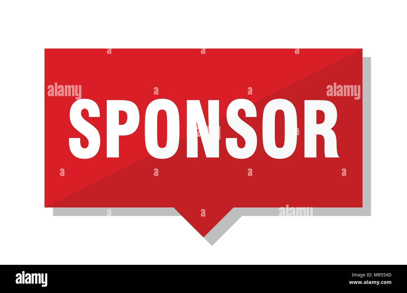 sponsor red square price tag Stock Vector Image & Art - Alamy