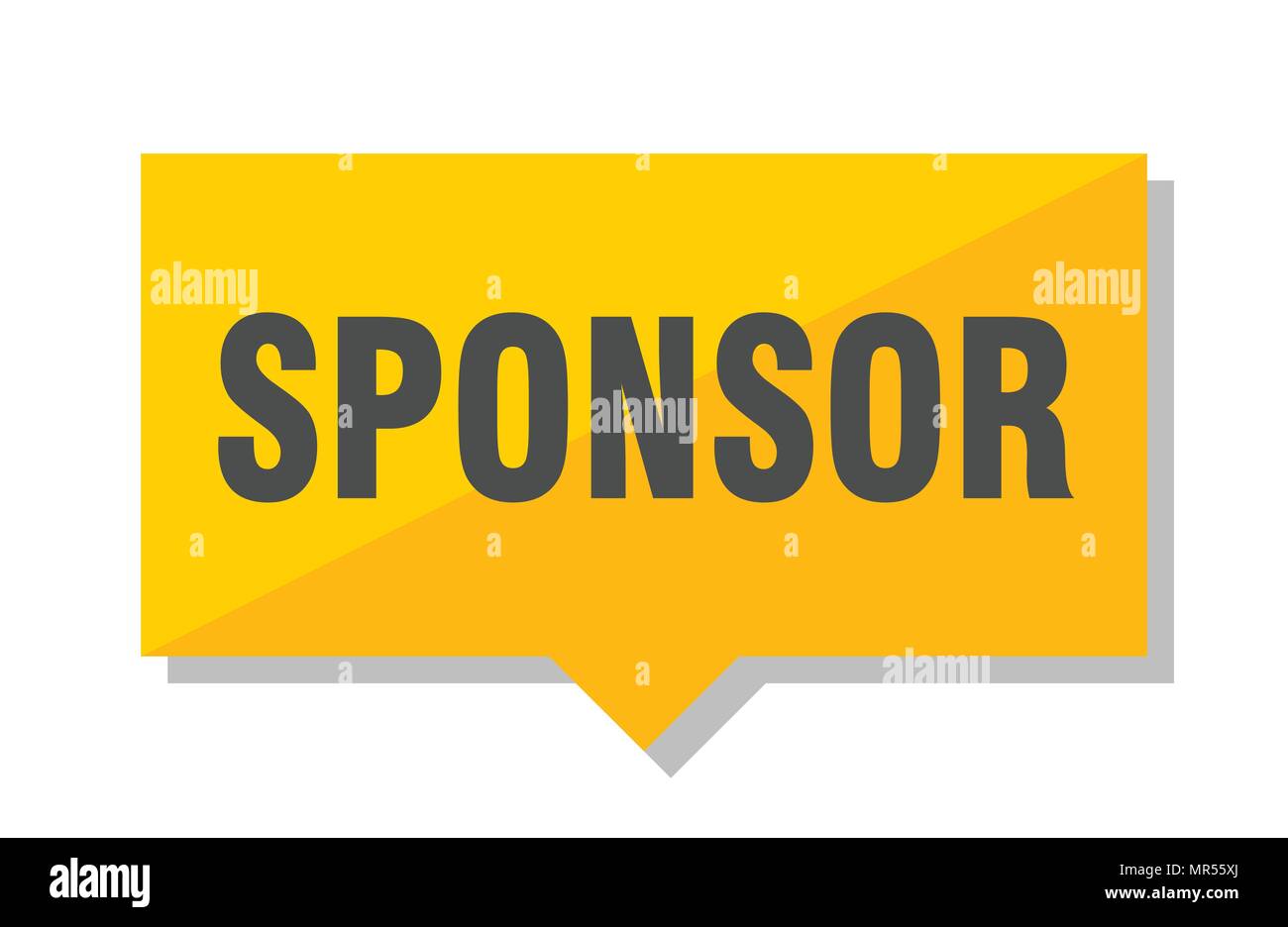 sponsor yellow square price tag Stock Vector Image & Art - Alamy