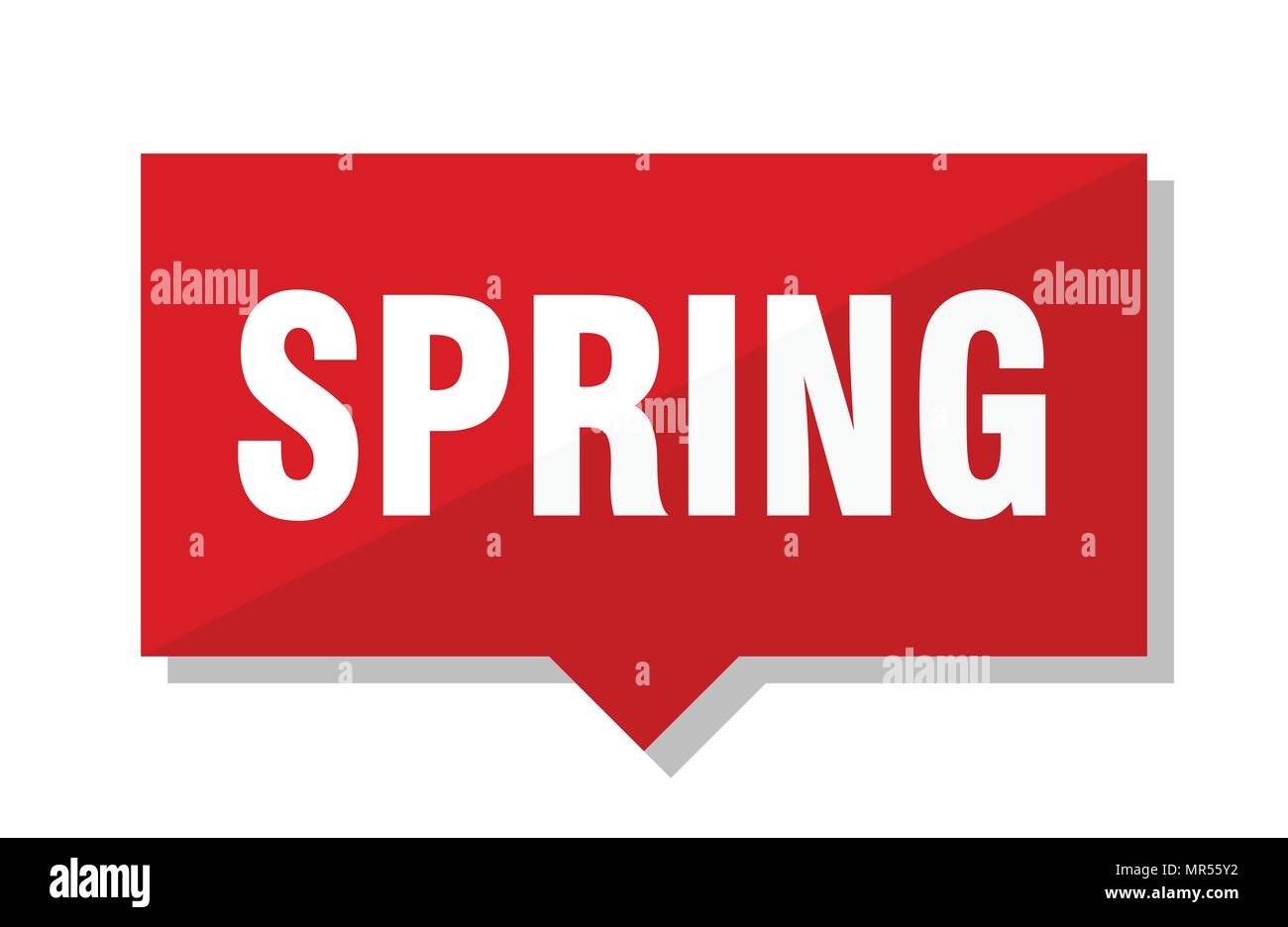 spring red square price tag Stock Vector Image & Art - Alamy