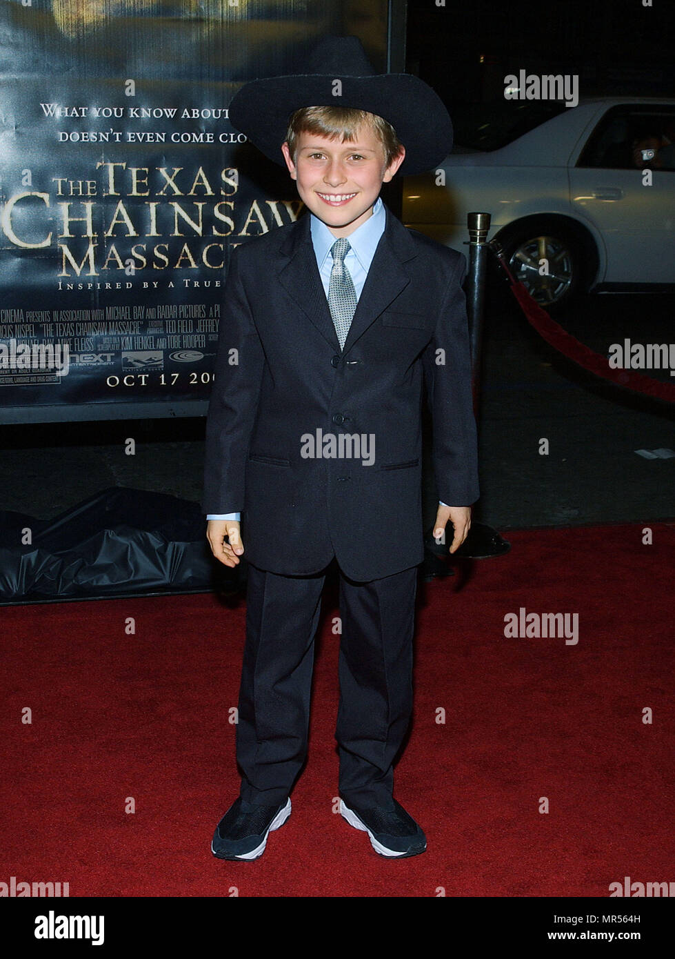 David Dorfman arriving at the " TEXAS CHAINSAW MASSACRE PREMIERE " at ...