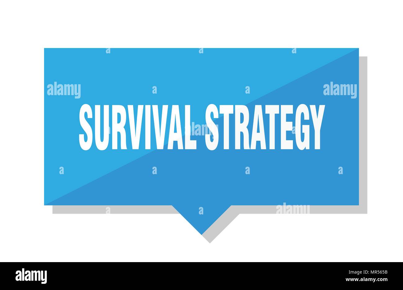 survival strategy blue square price tag Stock Vector Image & Art - Alamy