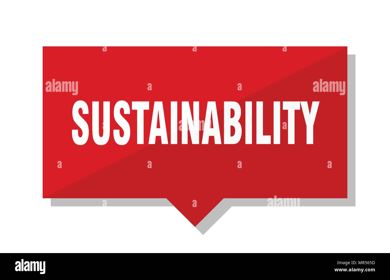 sustainability red square price tag Stock Vector Image & Art - Alamy