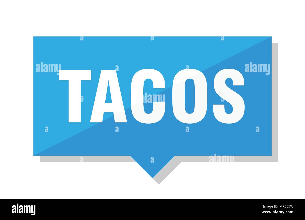 tacos blue square price tag Stock Vector Image & Art - Alamy