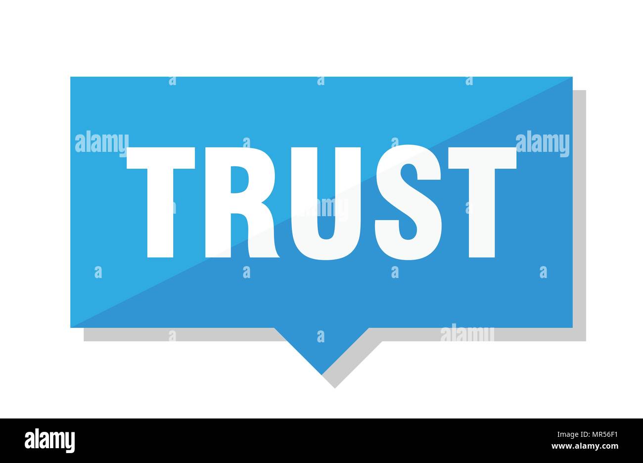 trust blue square price tag Stock Vector Image & Art - Alamy
