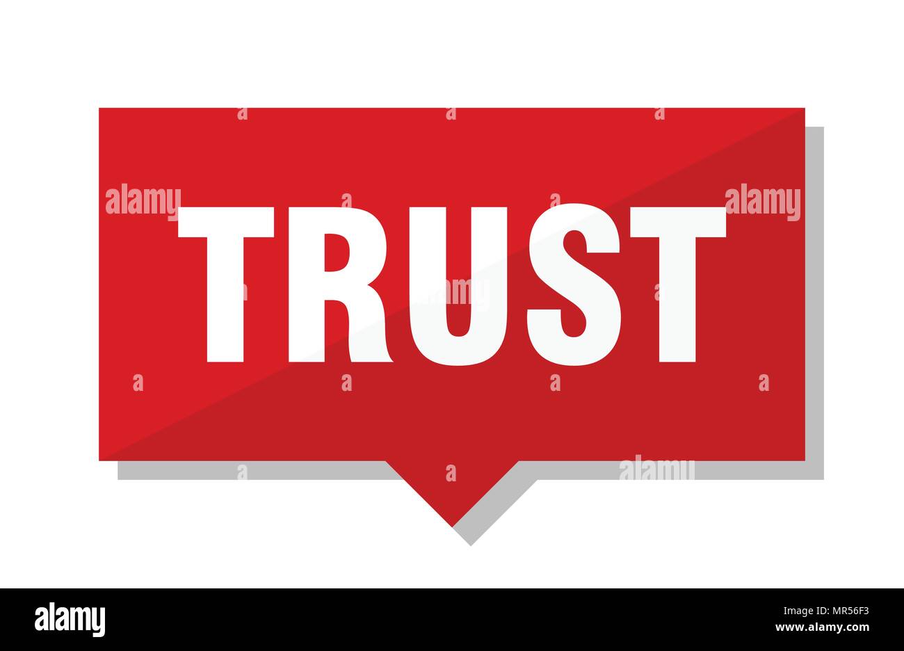 trust red square price tag Stock Vector Image & Art - Alamy