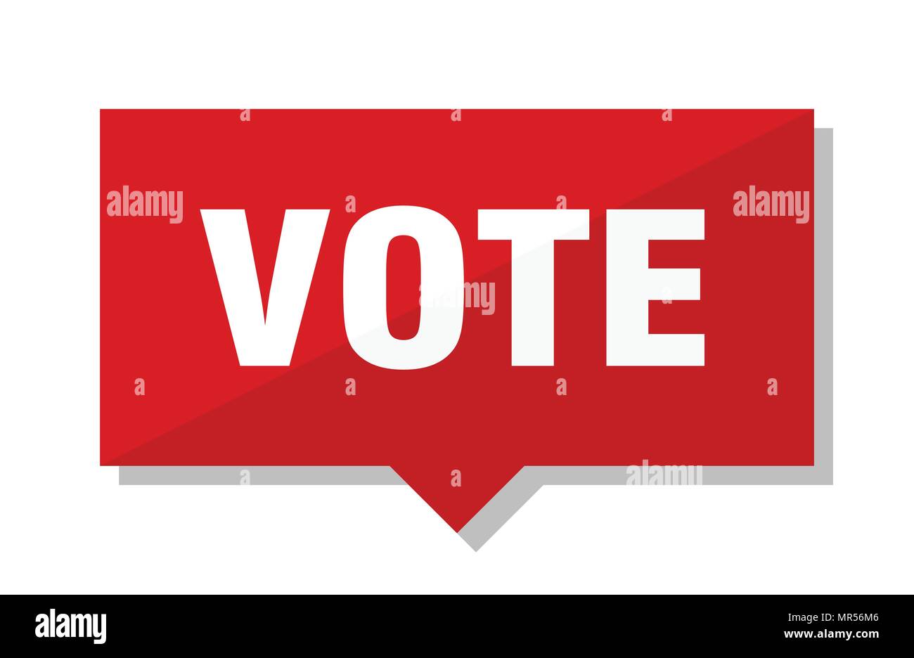 vote red square price tag Stock Vector Image & Art - Alamy