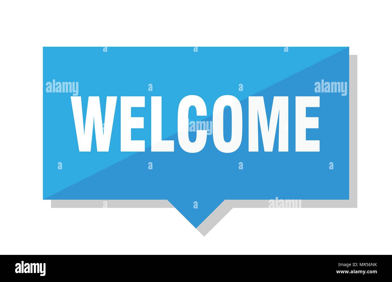 welcome blue square price tag Stock Vector Image & Art - Alamy