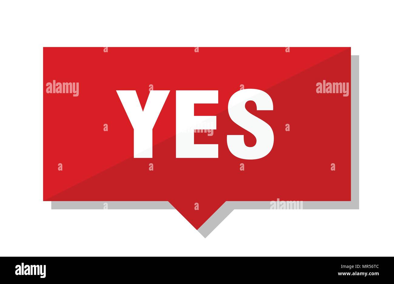 yes red square price tag Stock Vector Image & Art - Alamy