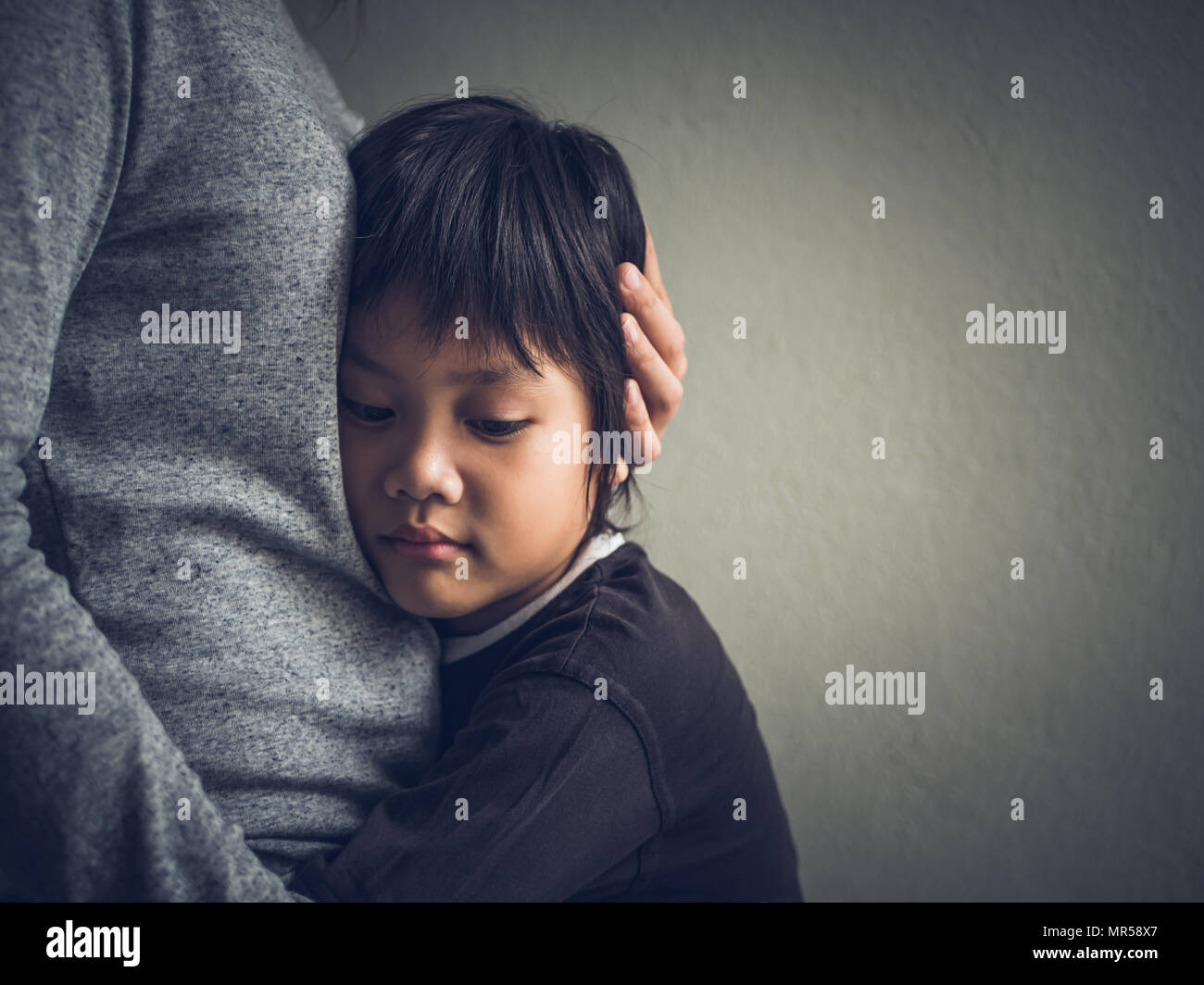 Mother Hugging Daughter Crying Stock Photos & Mother Hugging Daughter ...