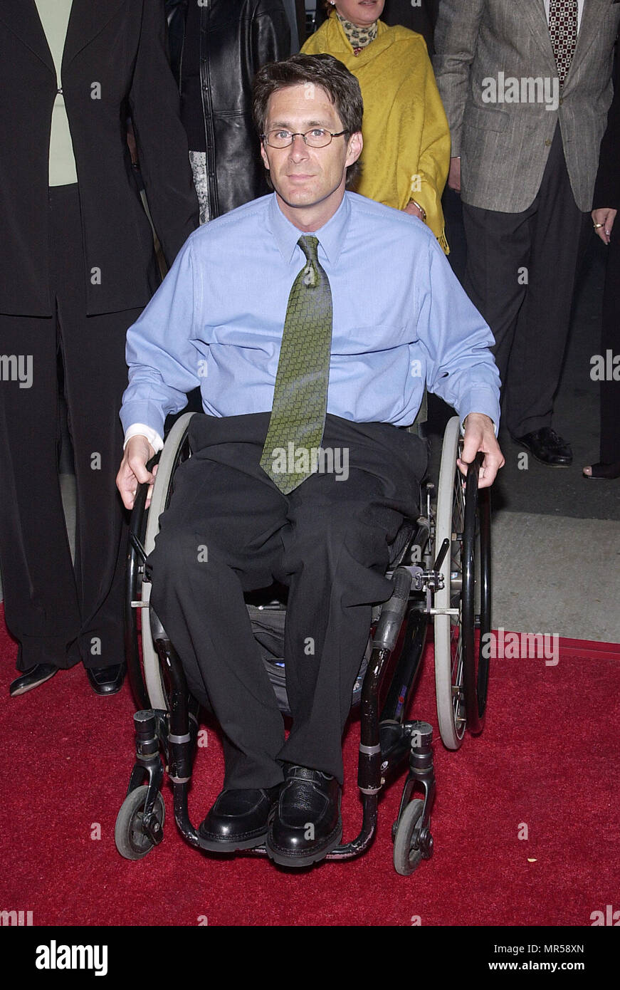 Marc Moss - screen writer - arriving at the premiere of "Along Came a ...