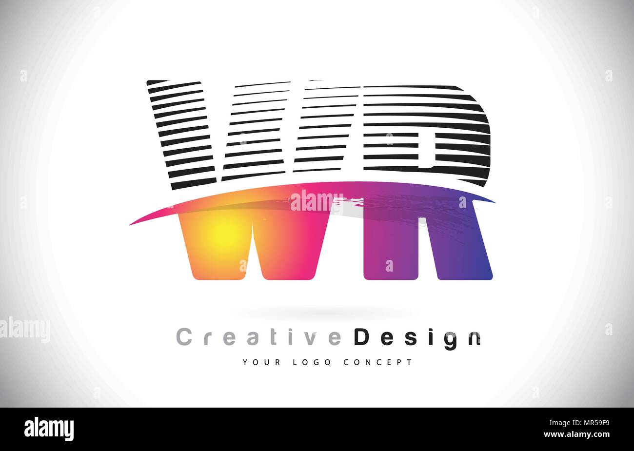 W r letter Stock Vector Images - Alamy