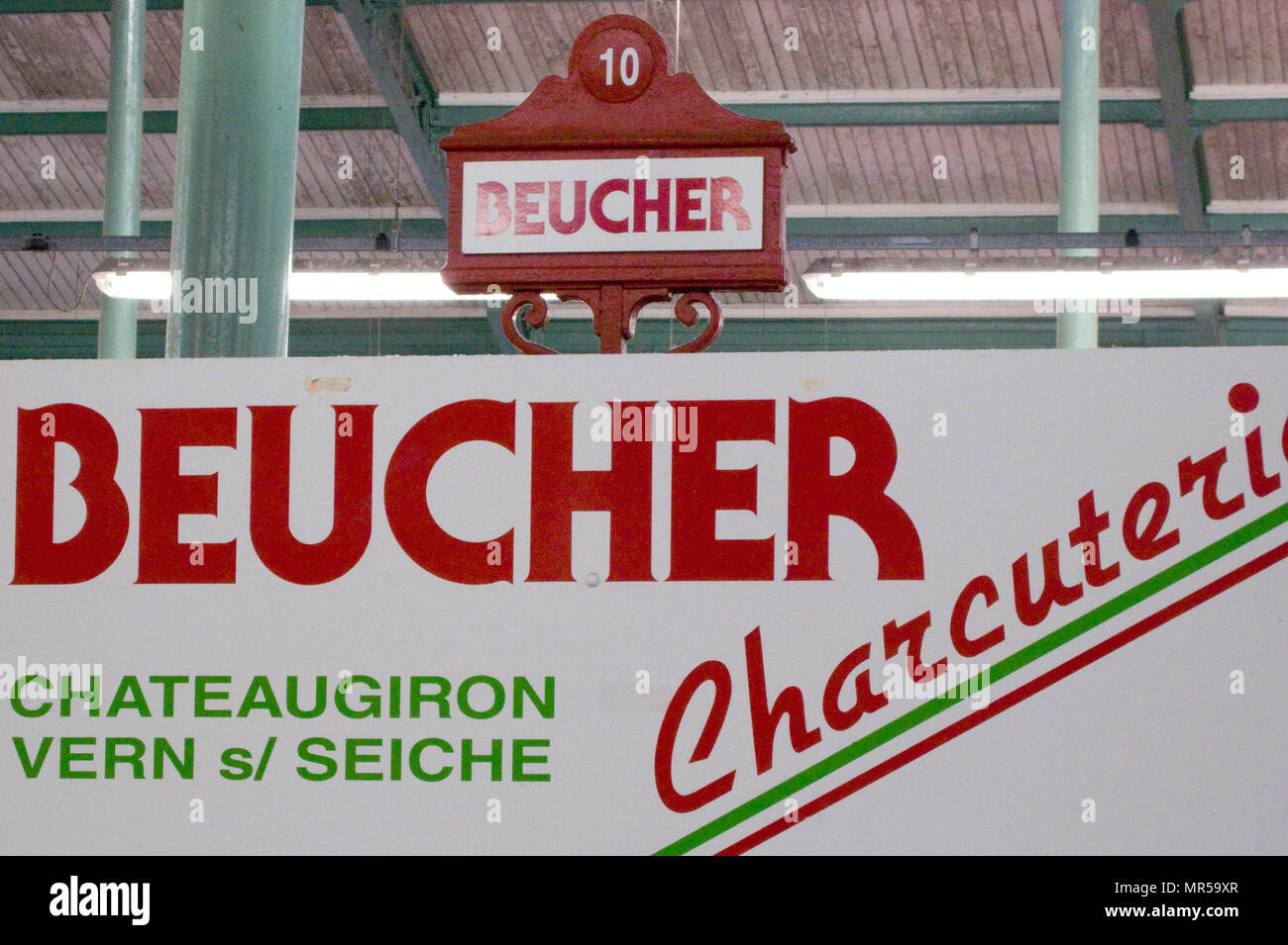 Displayed at rennes market hi-res stock photography and images - Alamy