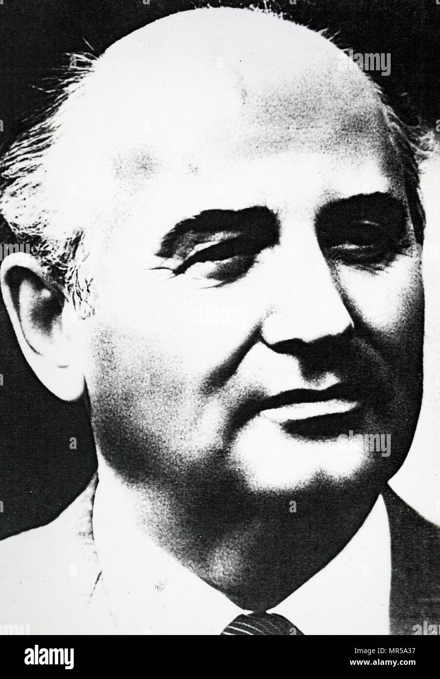 Photograph of Mikhail Gorbachev (1931-) a Russian and former Soviet ...