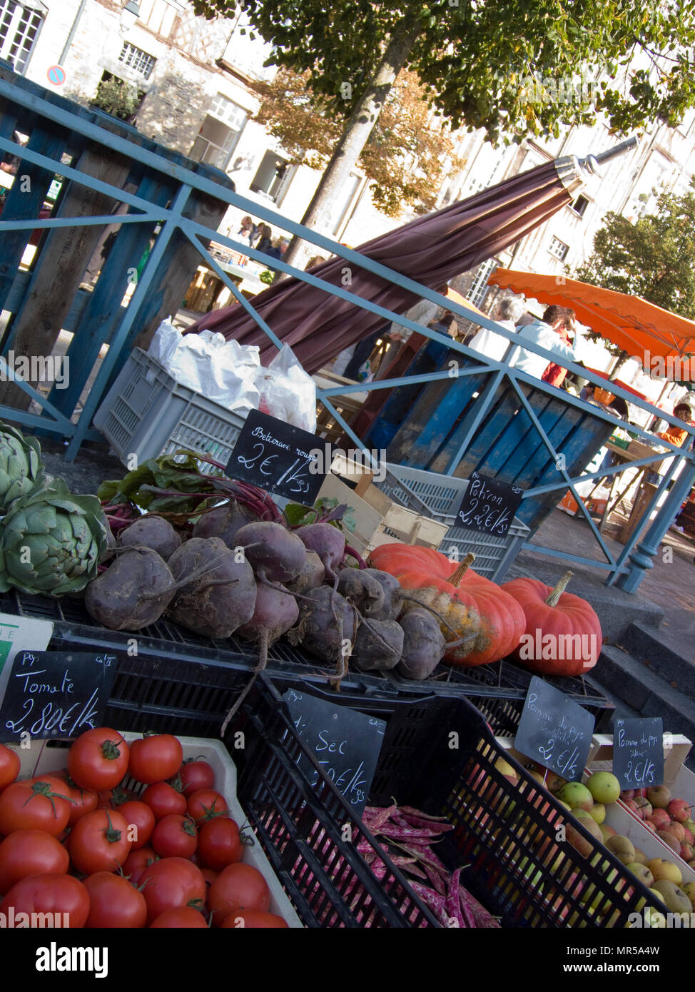 Rennes, FRANCE, "Fresh Produce, Red and White Grapes, Kiwi Fruit, Pears ...