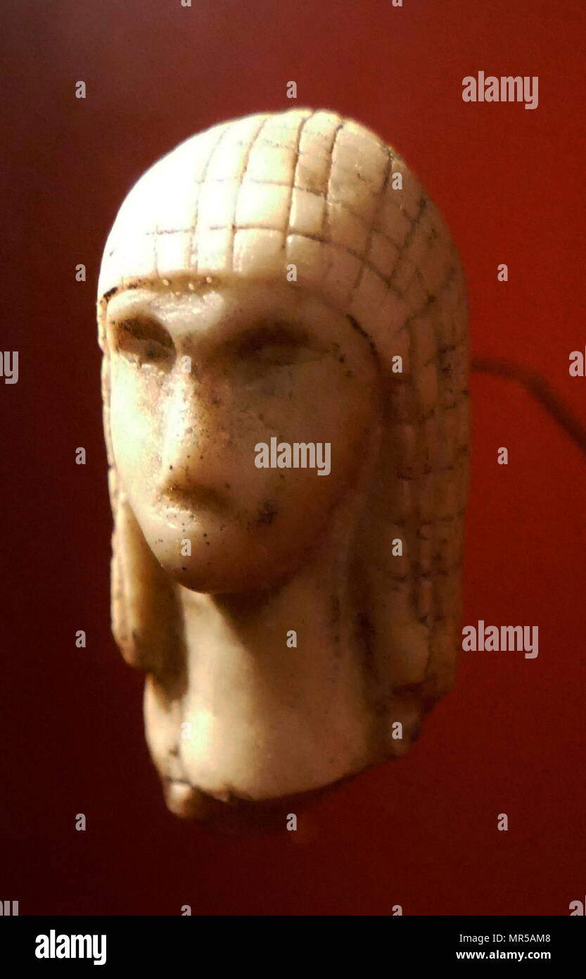 Photograph of the Venus of Brassempouy (la Dame de Brassempouy), a ...