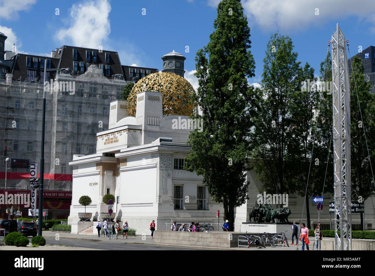 Photograph of the exterior of the Secession Building in Vienna, Austria ...