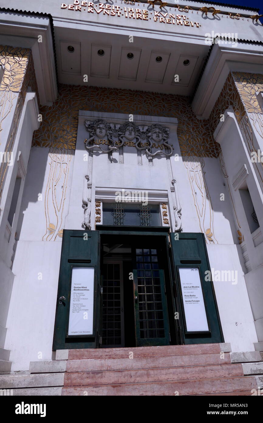 Photograph of the exterior of the Secession Building in Vienna, Austria ...
