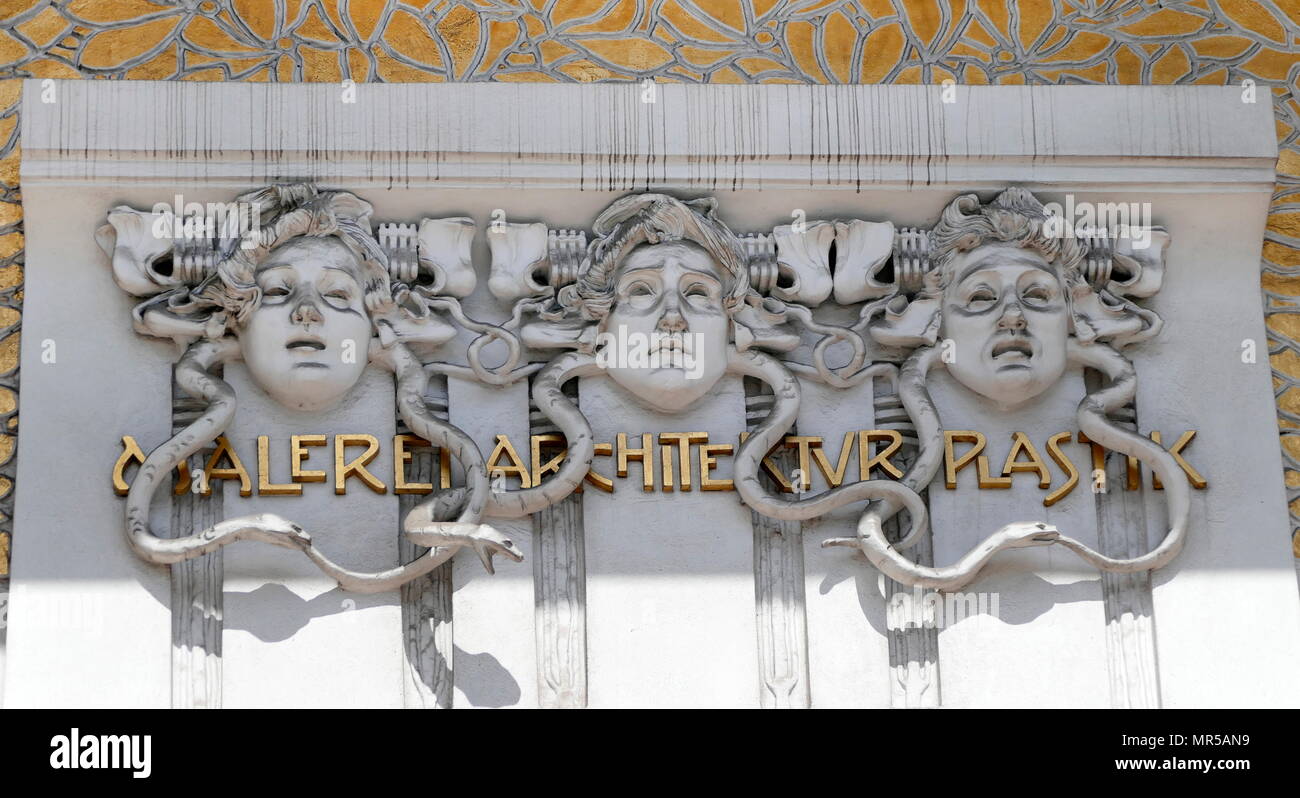 Photograph of the exterior of the Secession Building in Vienna, Austria ...