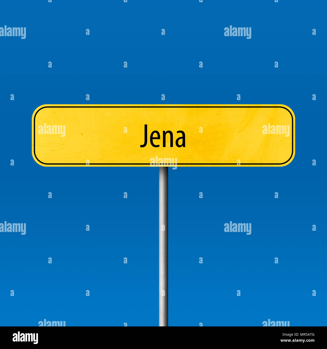 Jena - town sign, place name sign Stock Photo - Alamy