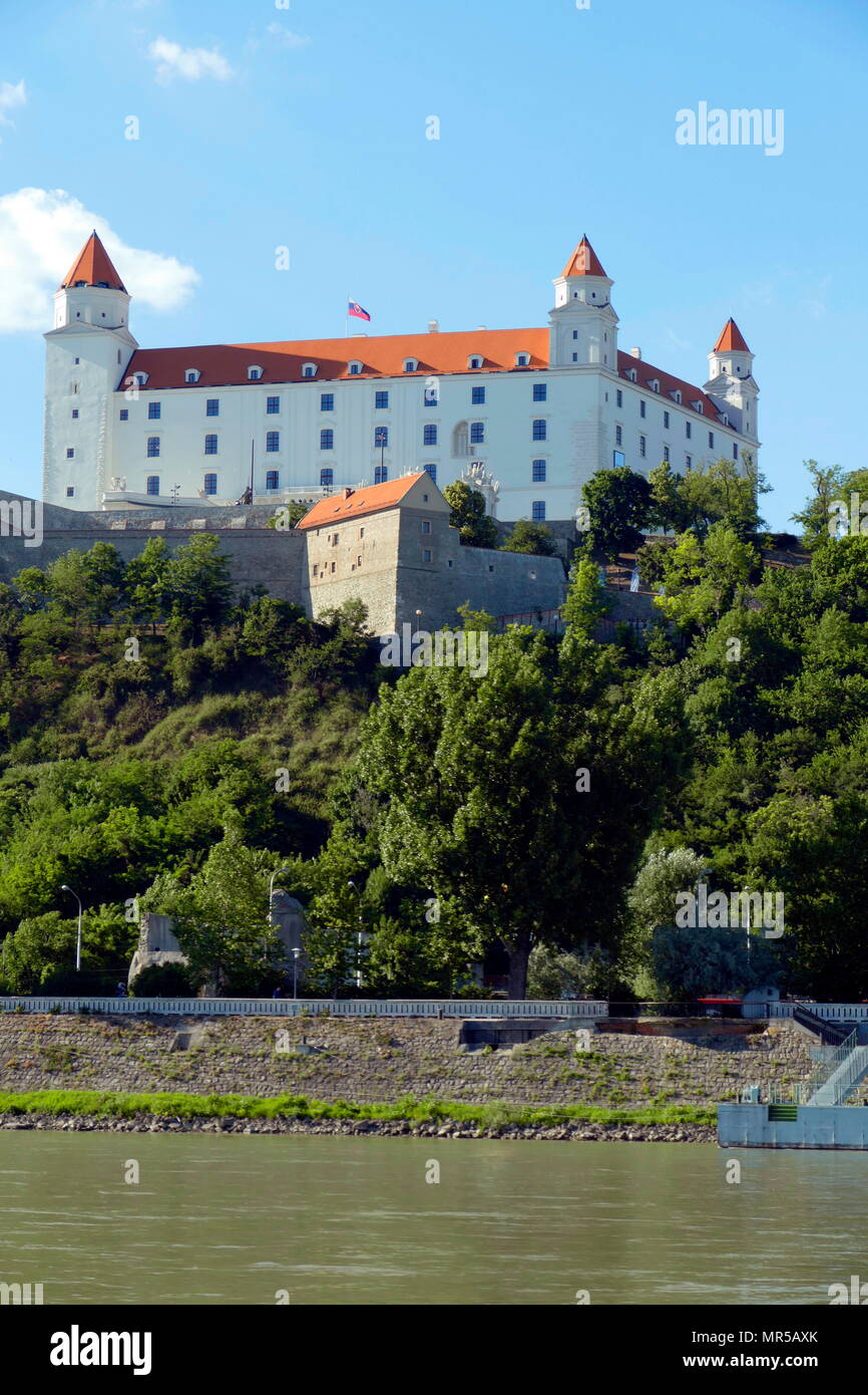 Photograph of taken of buildings alongside the River Danube in ...