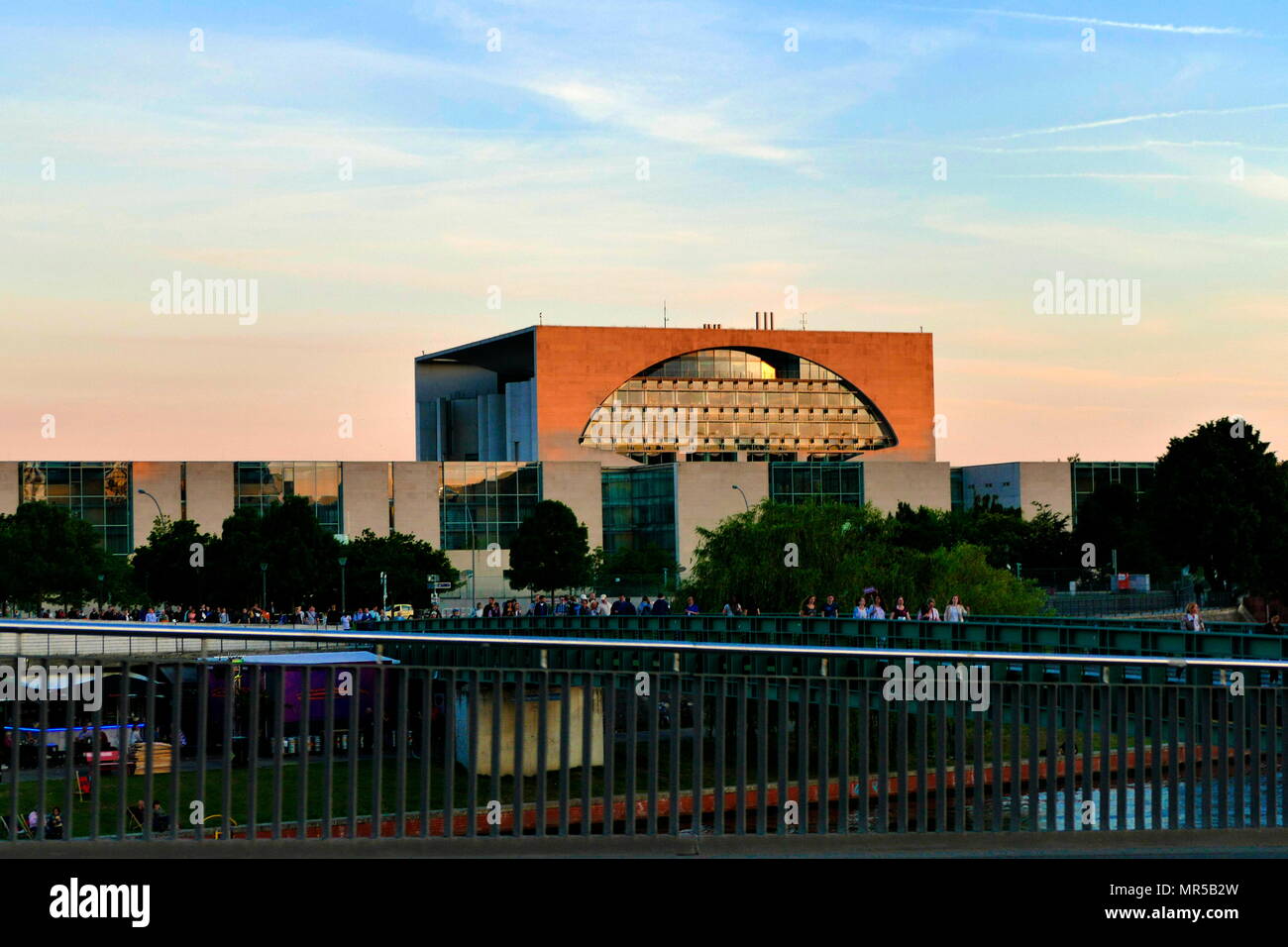 Photograph of the exterior of the German Chancellery, Berlin, Germany ...